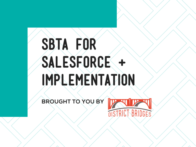 Small Business Technical Assistance (SBTA) For Salesforce ...