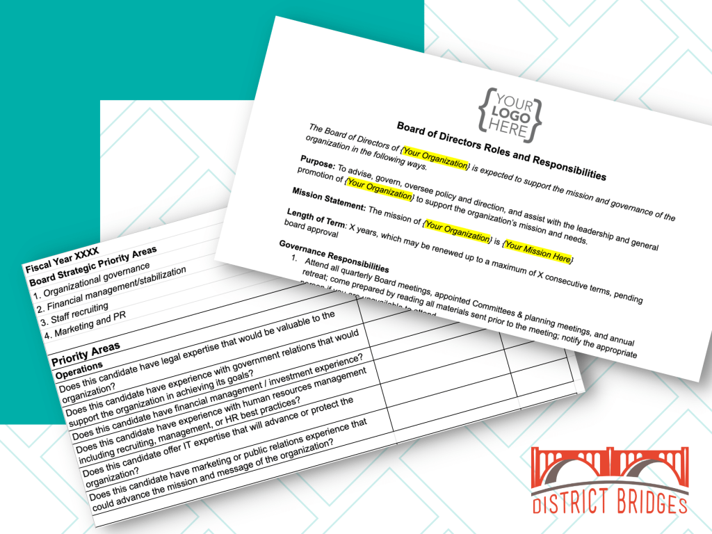 Board Development Toolkit (Instant Download) - District Bridges